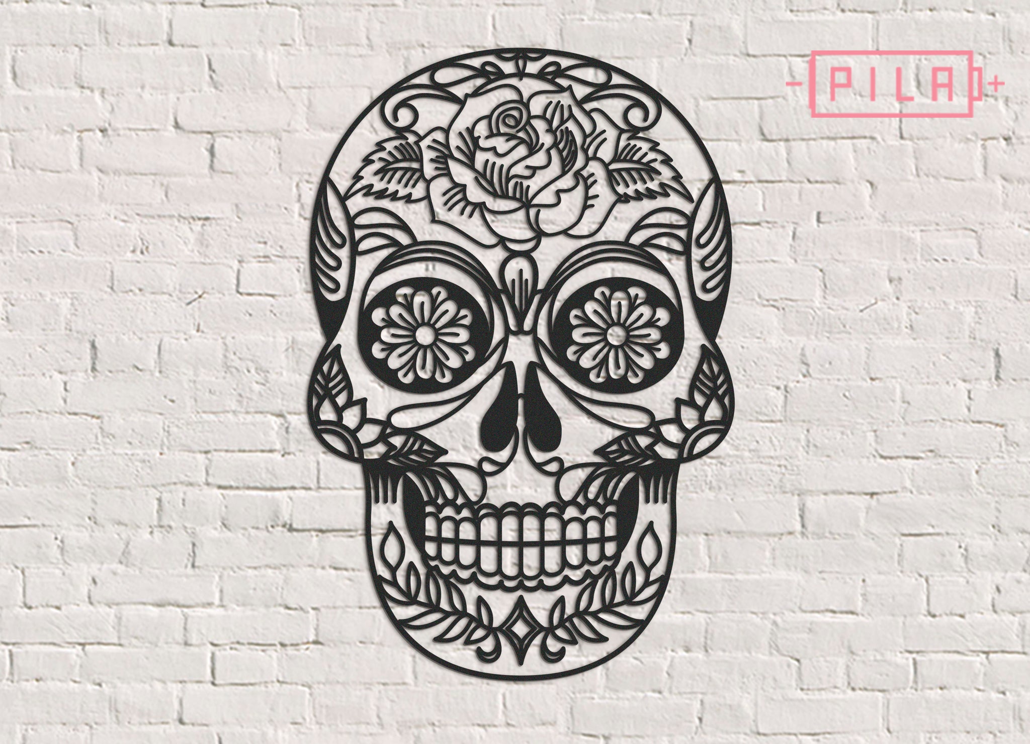 Calavera Mexicana 1 | Calaca | Figura geométrica | Decoración pared ...